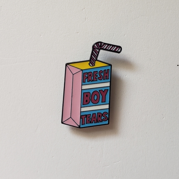 Jewelry | 315 Fresh Boy Tears Juice Box Pin | Poshmark